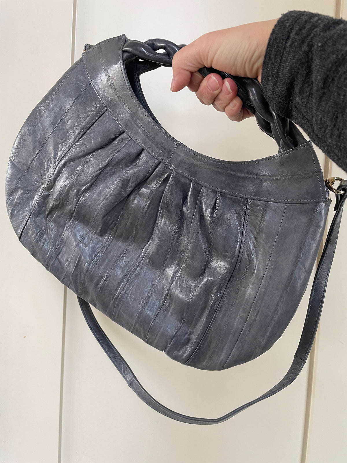 Gorgeous Grey Vintage Eel Skin Purse – It's Vintage yyc