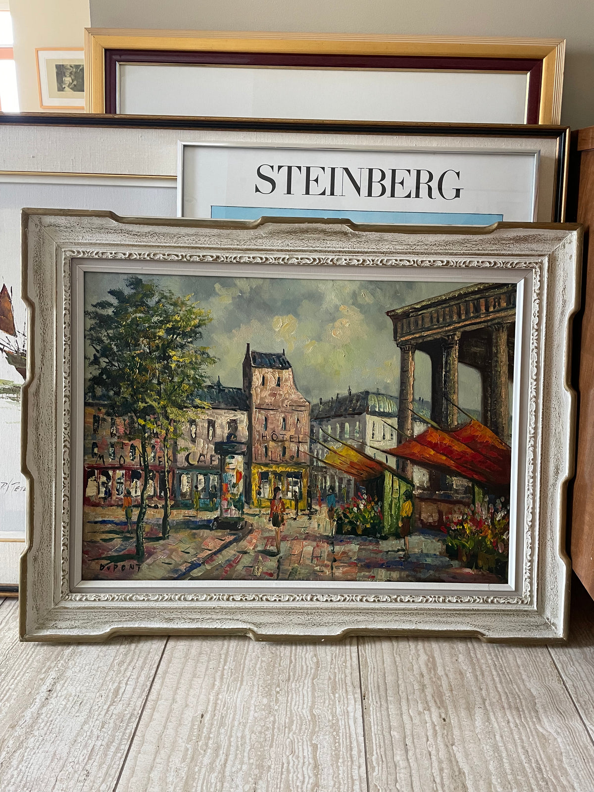 Original Impressionist French Street Scene by Dupont – It's Vintage yyc